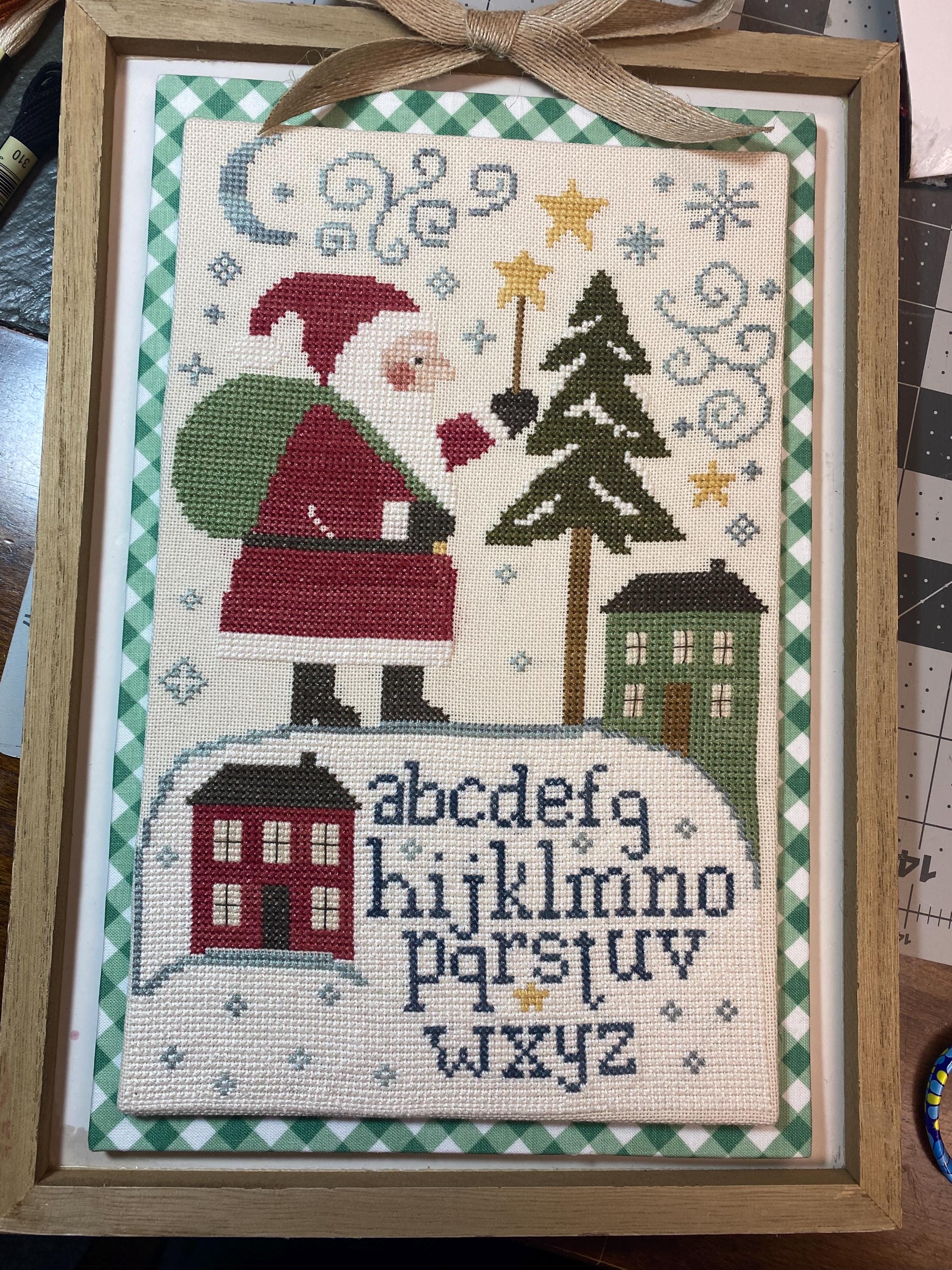 Santa’s Alphabet Hill, a PDF Christmas Cross Stitch Pattern by Monica’s ...