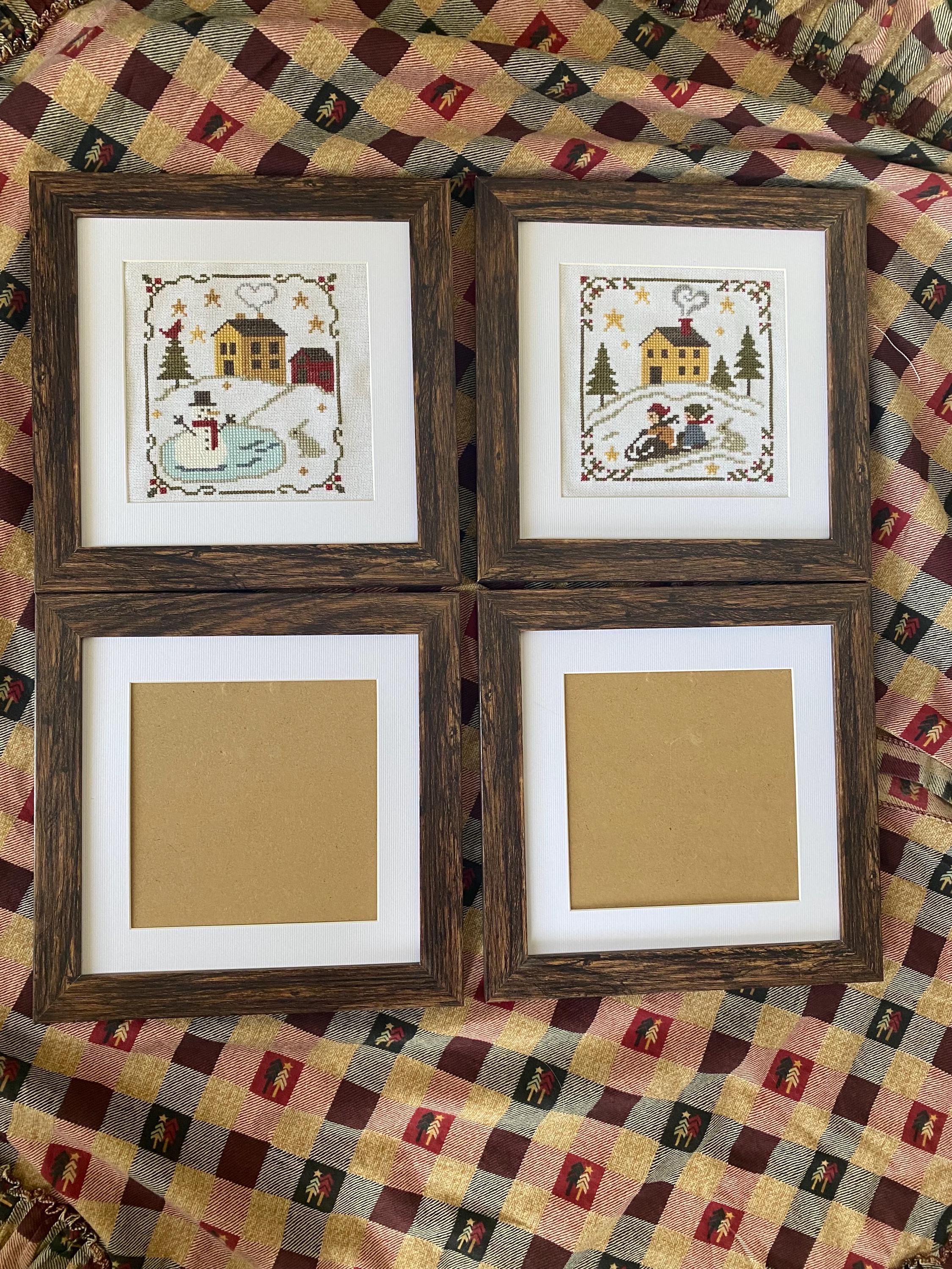 Winter Sledding Scene Cross Stitch Pattern, Country Series (PDF) - Etsy