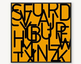 Abstract letters | Etsy