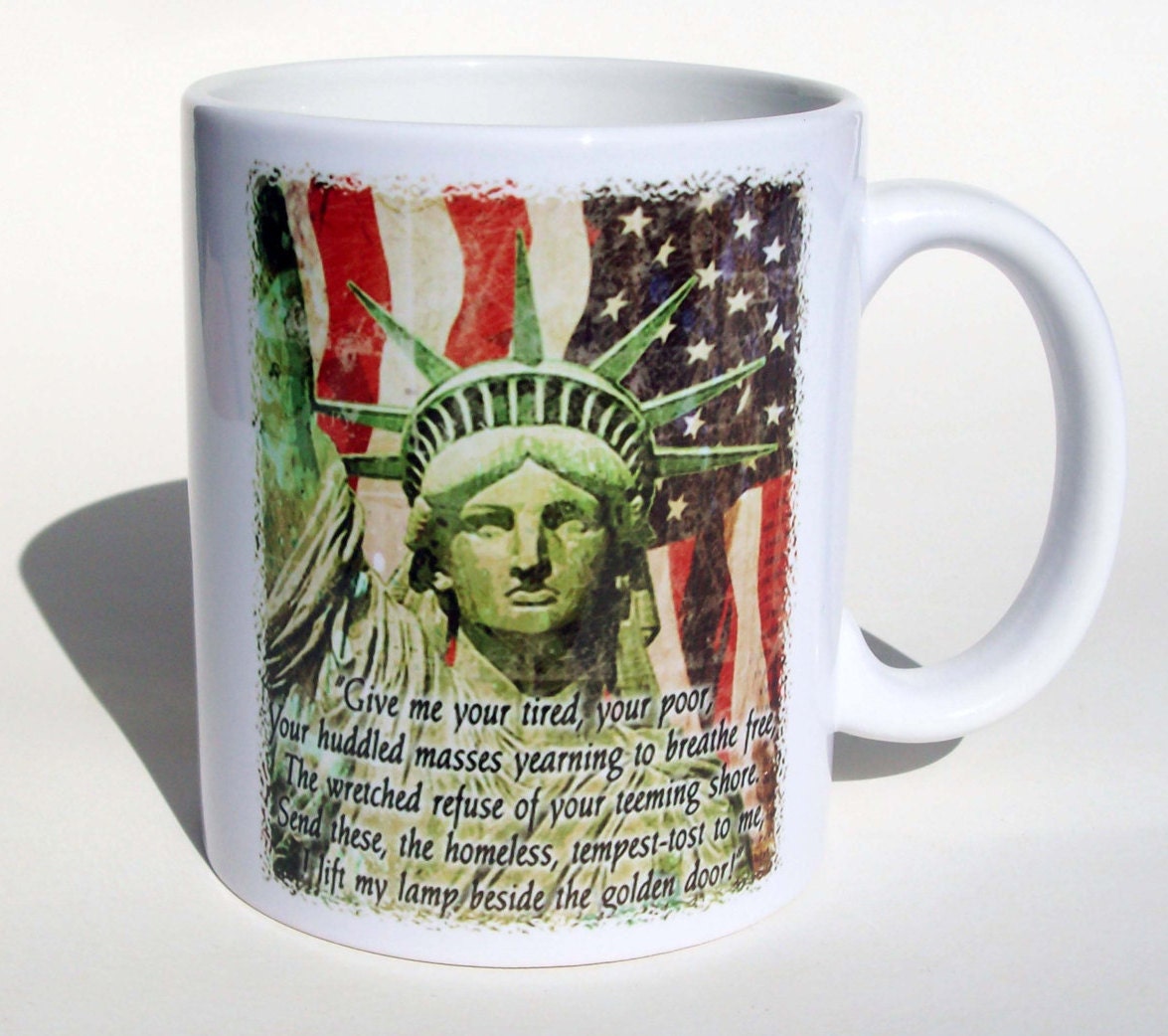 America Statue Of Liberty Mug Patriotic Coffee Mug Etsy