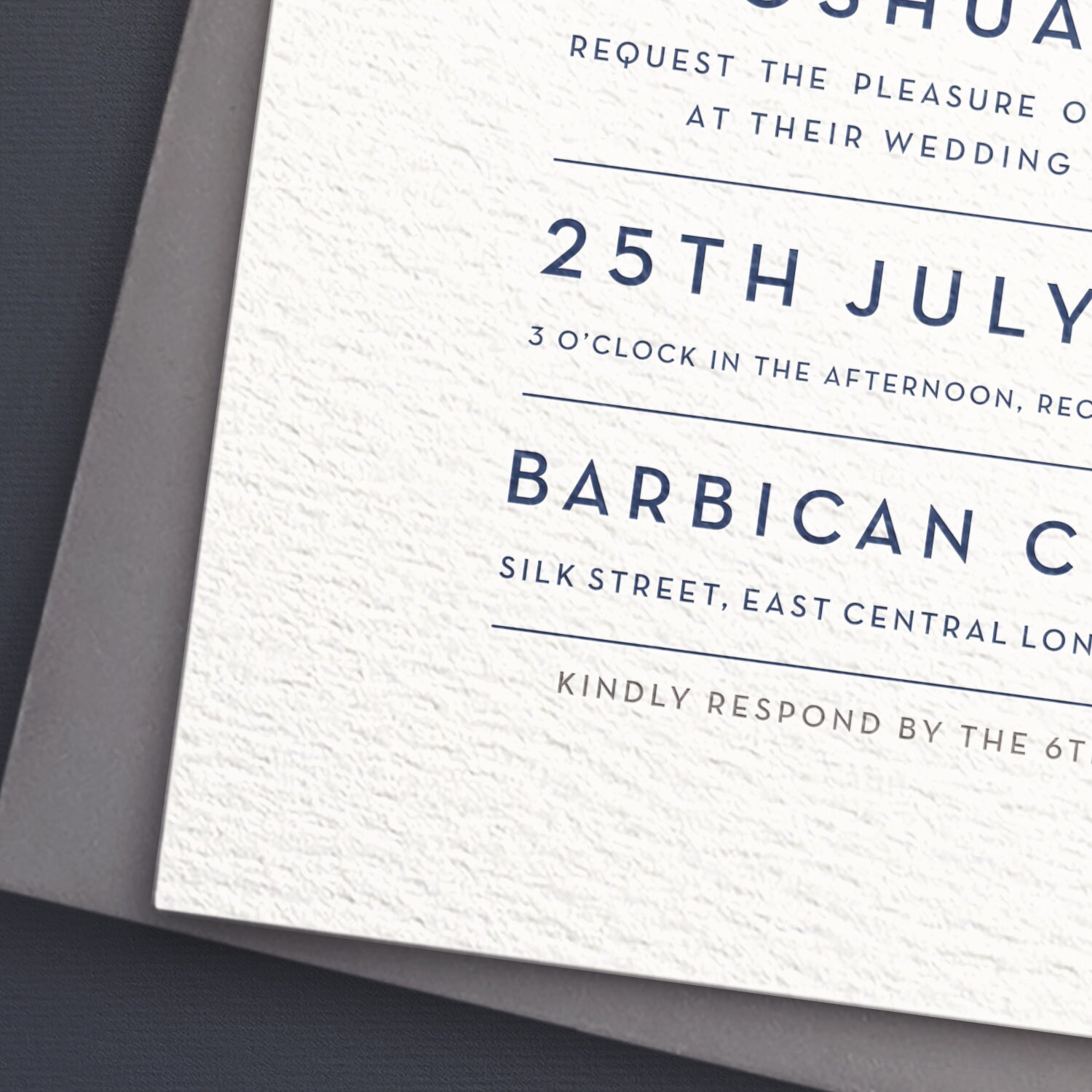 Minimal London Underground 1920s Wedding Invitation Set / | Etsy