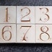 Hand-cut and Painted House Number Plaques in Portland Stone - Etsy