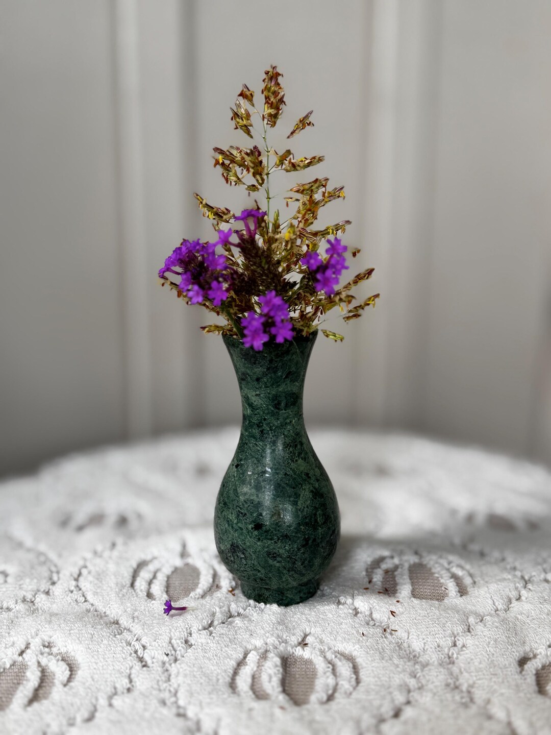 Miniature Polished Green Marble Bud Vase - Small 4" Flower Vase - Etsy