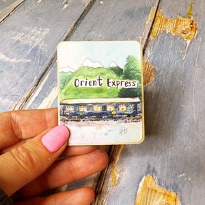 The Orient Express Train Journey Little City Landmark Cute Wooden ...