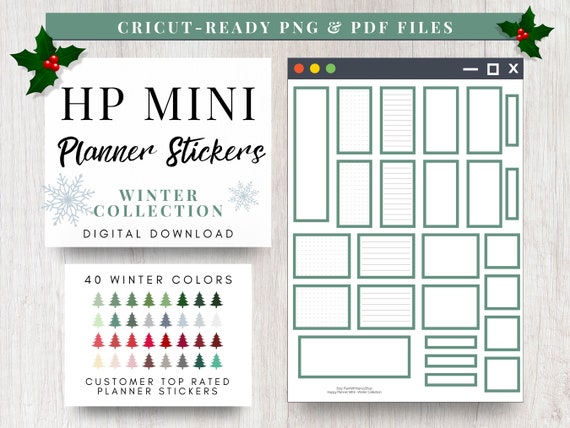 Planner Box Stickers for MINI Happy Planner Colorful Planner - Etsy