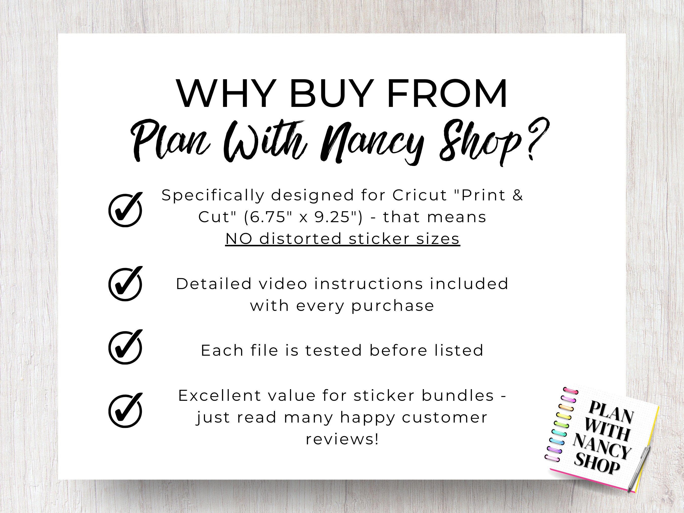 Planner Box Stickers for Happy Planner Colorful Planner - Etsy