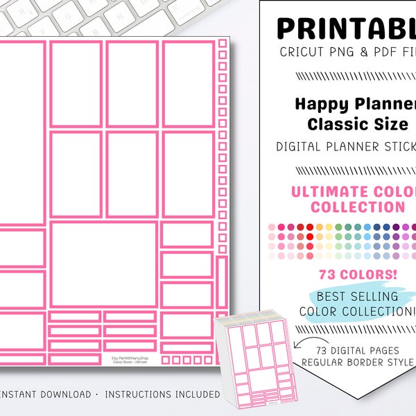 Happy Planner Vertical Stickers - Etsy