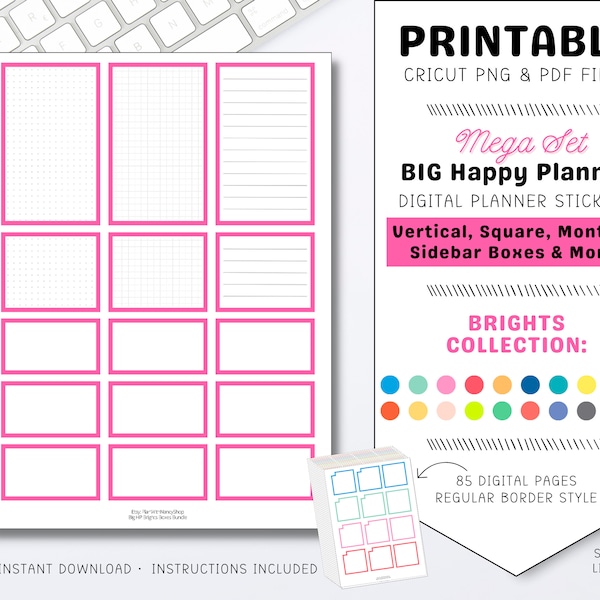 Lined Vertical Happy Planner - Etsy