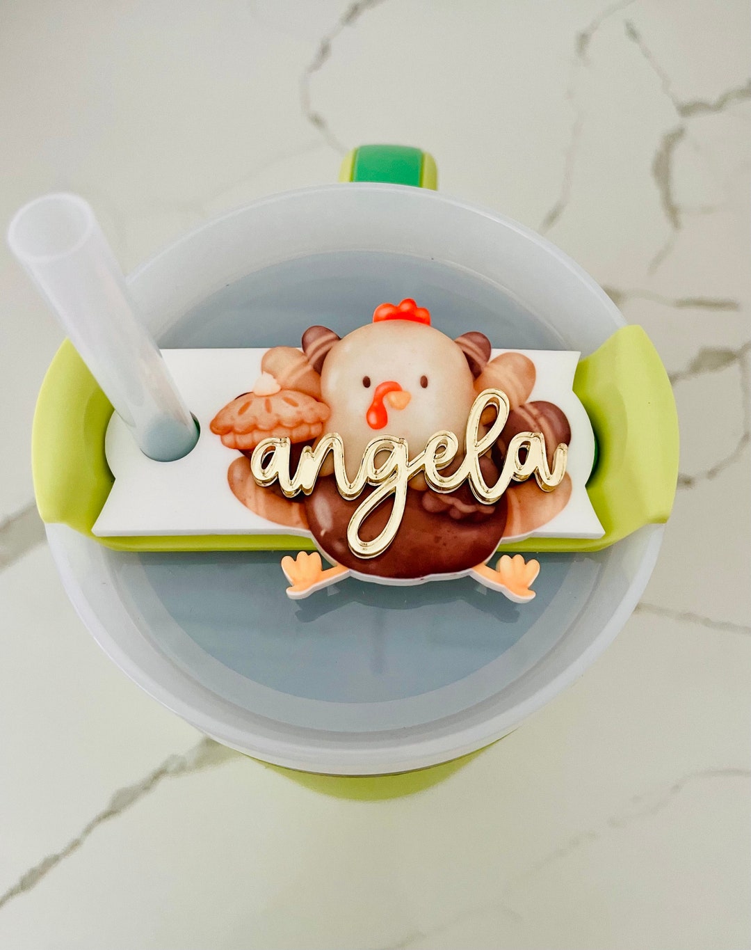 Thanksgiving Turkey Stanley 2.0 Tumbler Topper Personalized Name Water ...