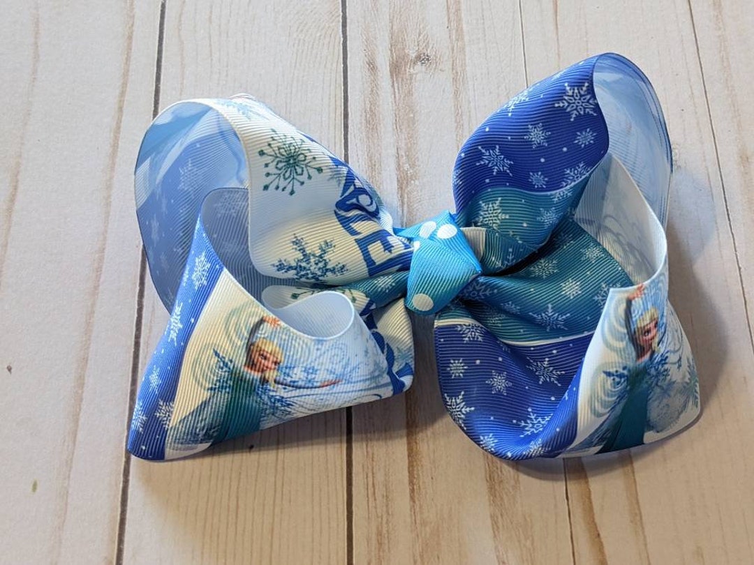 Cute Frozen Bow, Elsa Olaf Anna, 5 or 8 Girls Hair Accessories, Floppy ...