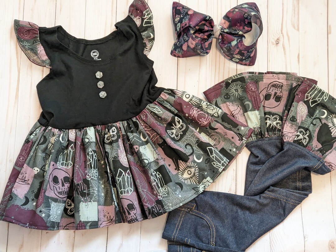 Wicked Ruffle Set, Ruffle Tunic With Flutter Sleeves, 4t Girls, SO CUTE ...