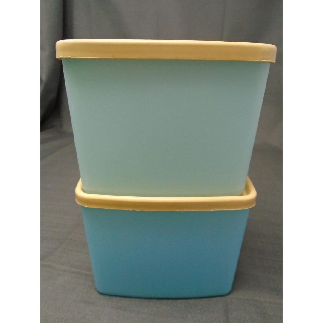 Vintage 80's Tupperware Freezer Containers - Set of 2 - Etsy