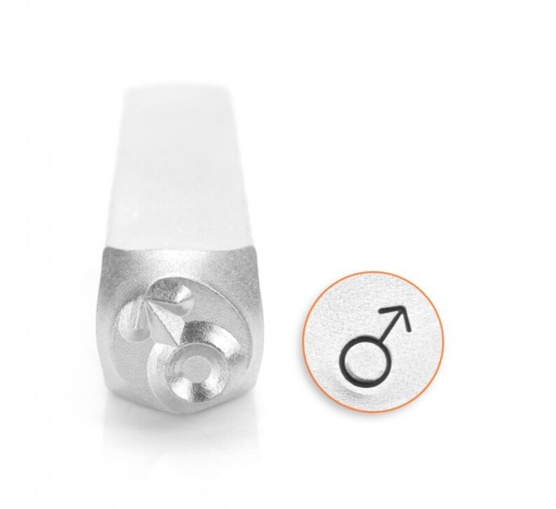 Male Symbol Design Stamp 6mm Design Stamp Texture Stamp - Etsy