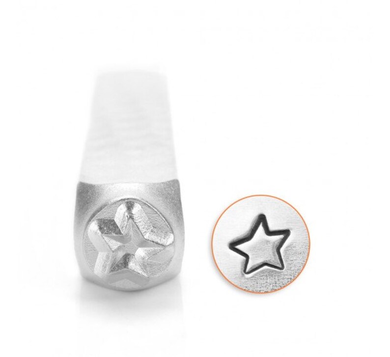 Impressart Star Stamp 6mm Fun Star Metal Stamp Metal Design | Etsy