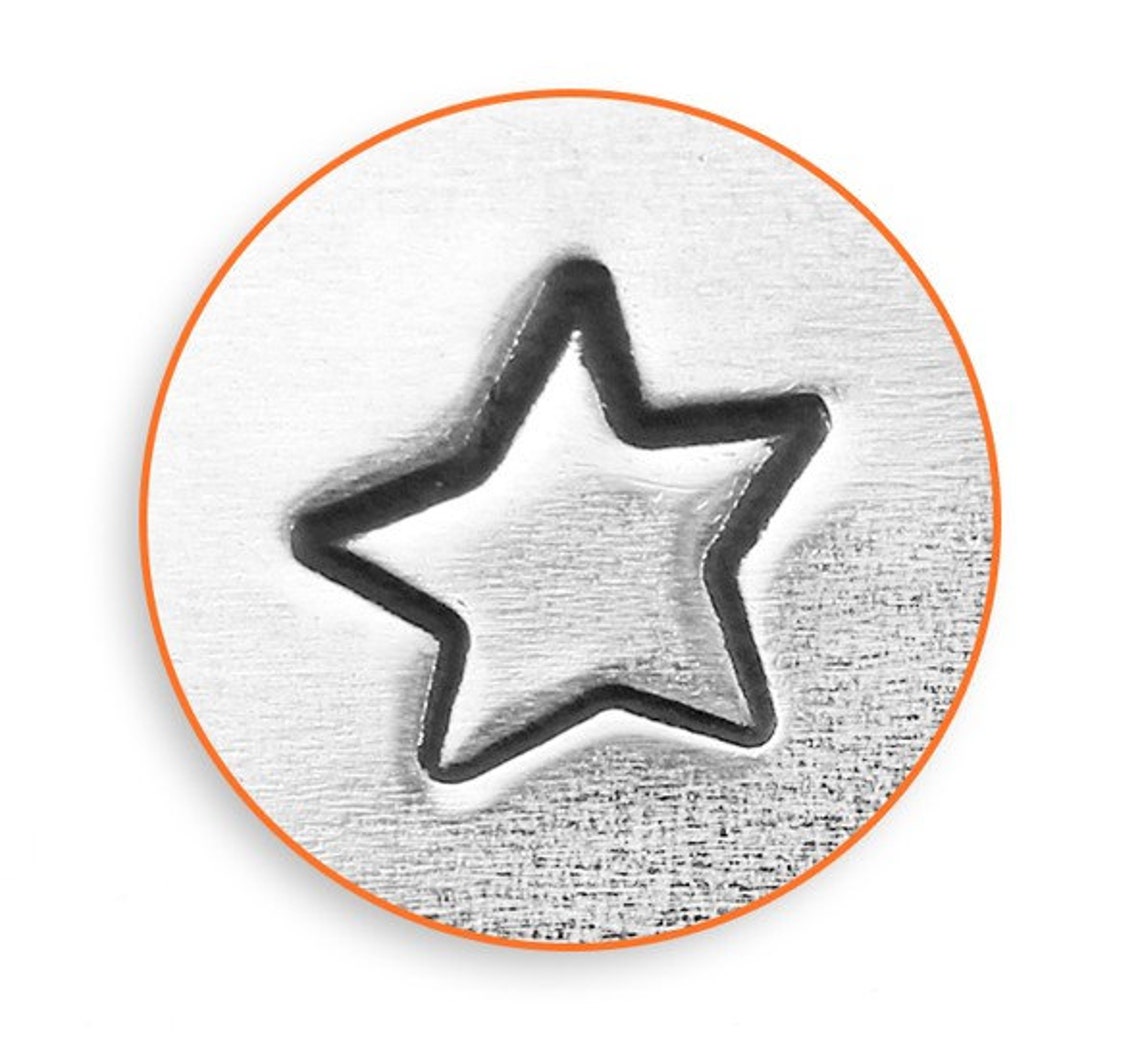 Impressart Star Stamp 6mm Fun Star Metal Stamp Metal Design | Etsy