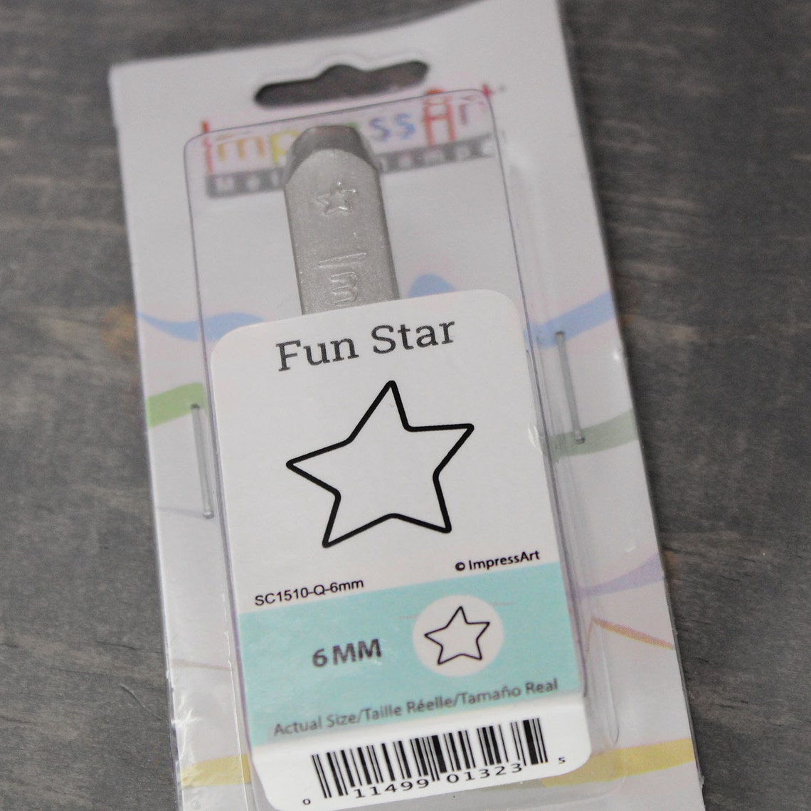 Impressart Star Stamp 6mm Fun Star Metal Stamp Metal Design | Etsy
