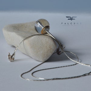 A Subtle Necklace With a Rock Crystal pure Feminine Jewelry for ...