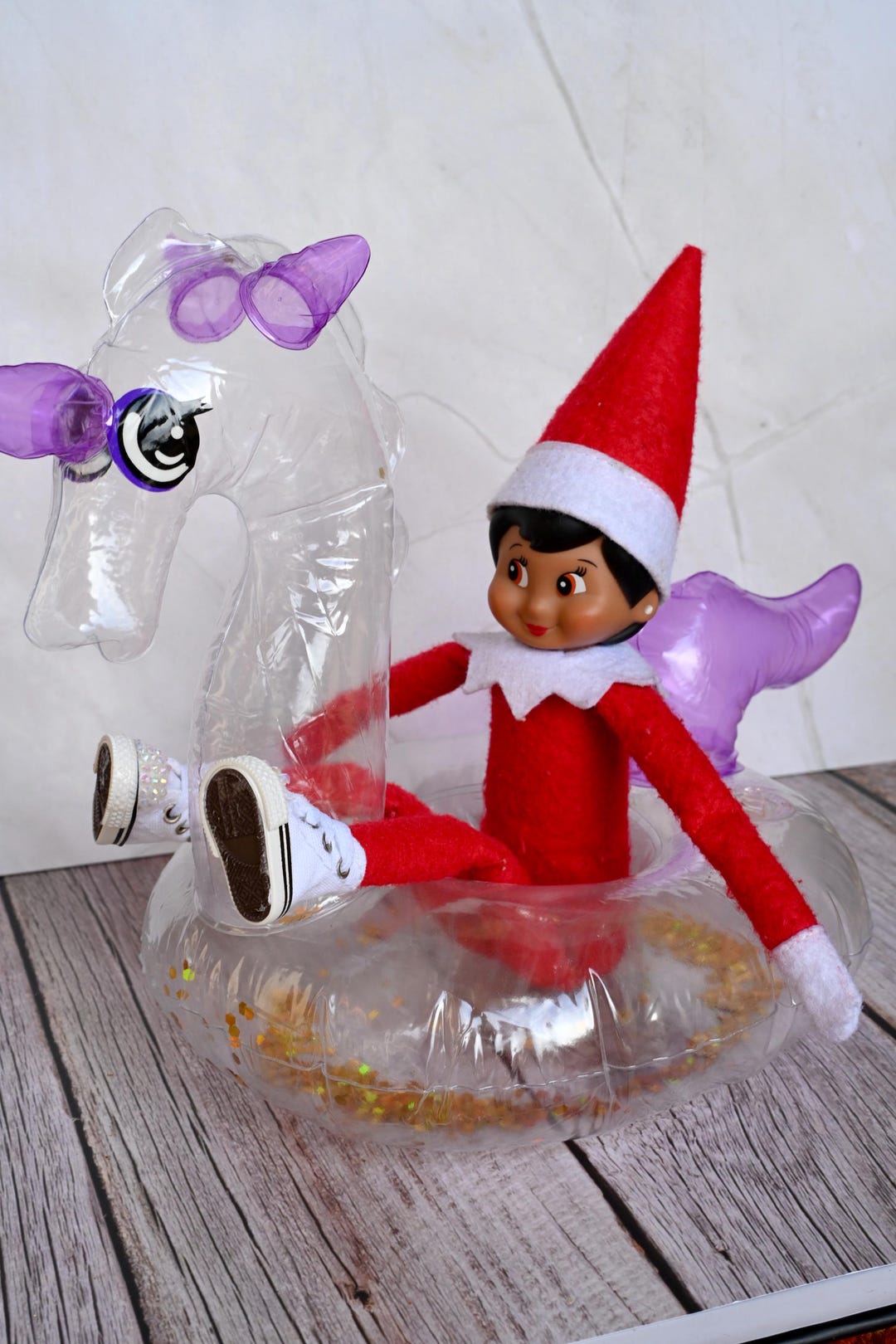 Elf Doll Pool Float Unicorn Glitter Barbie Accessory Christmas - Etsy