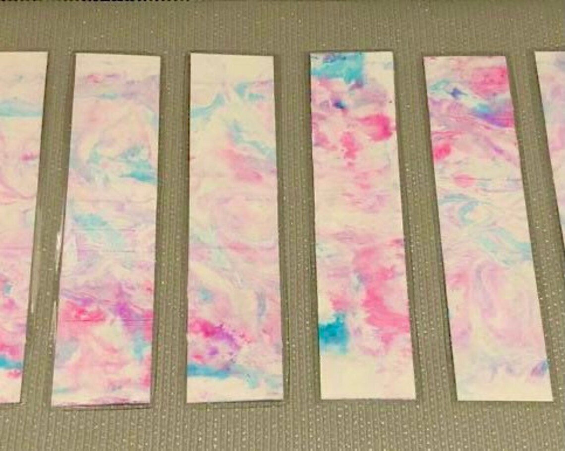 Marble Bookmark Laminated Bookmark Page Markers Marbled - Etsy UK