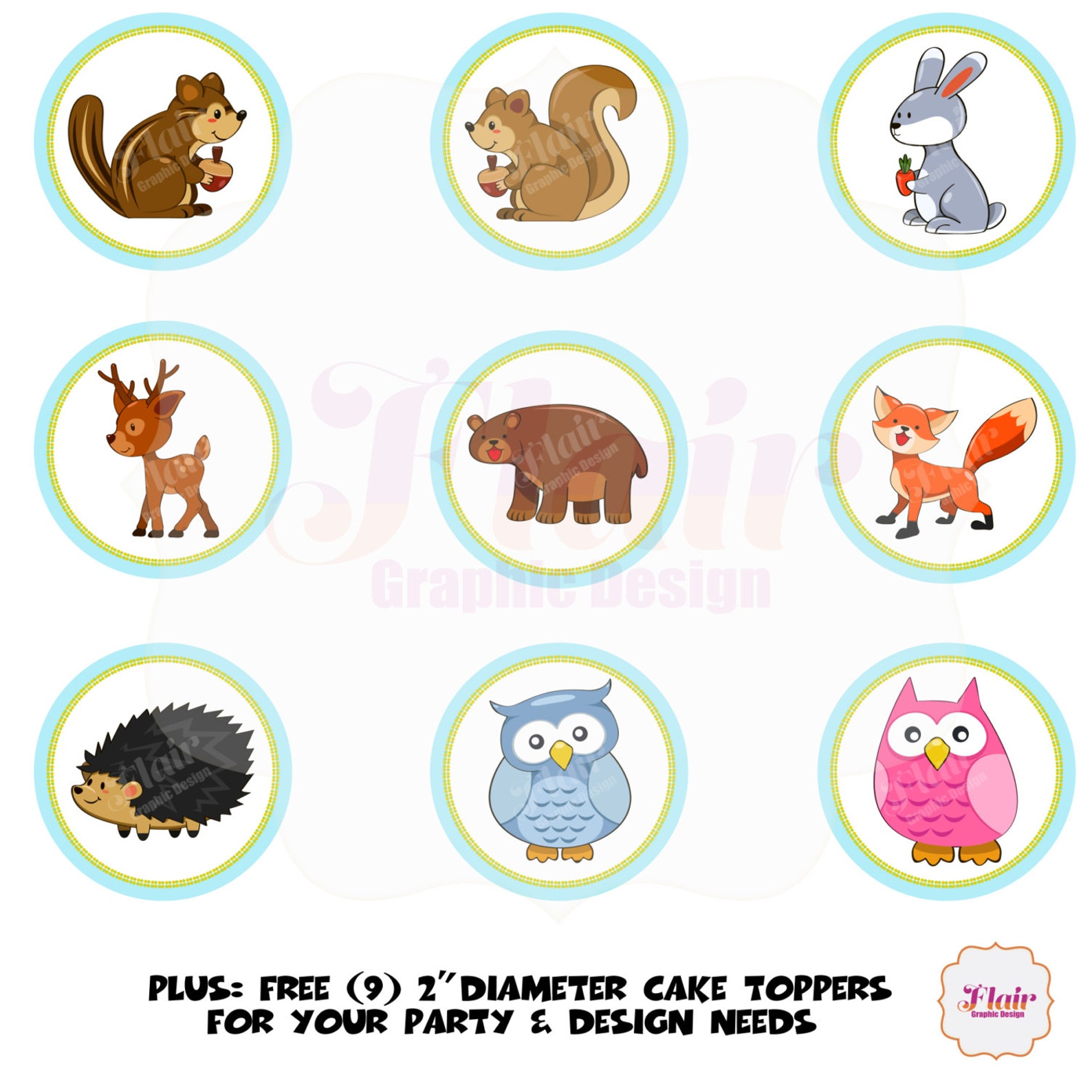 WOODLAND ANIMALS Digital Clipart, Forest Animals, Wildlife Clipart ...