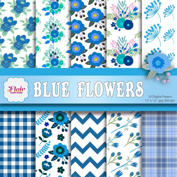 Fondos Con Patrones Vintage Azules