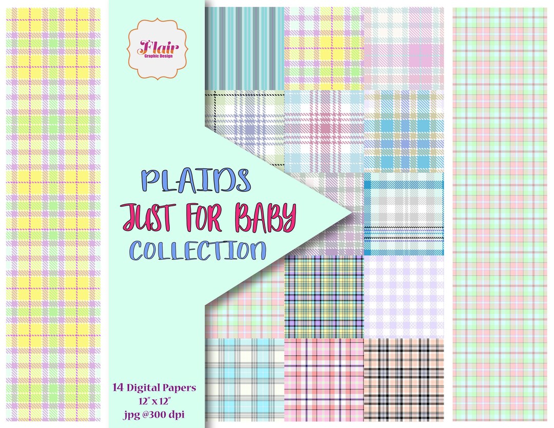Baby Plaids, Scottish Tartan, Preppy, Baby Pattern, Pastel Paper ...