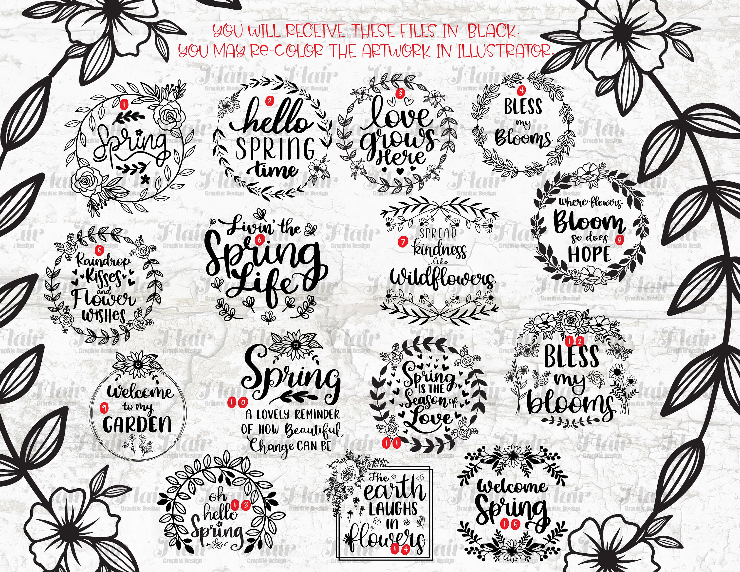 Hello Spring Bundle, Welcome Spring Svg, Flower Svg, Spring is Here Svg ...
