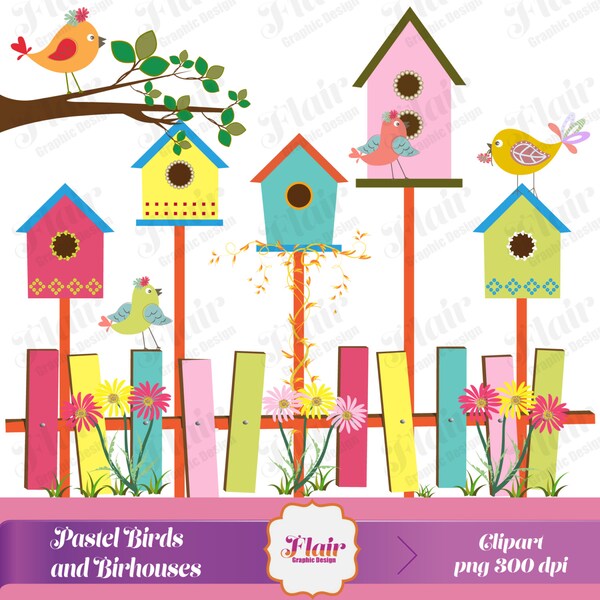 Clipart Birds - Etsy