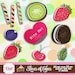 Slices of Cakes Digital Clipart, Hand Drawn Cakes, Fruits, Wedding ...