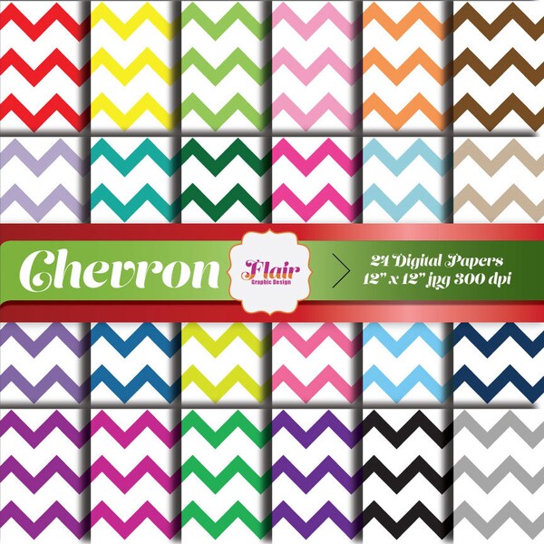 Chevron Invitation - Etsy