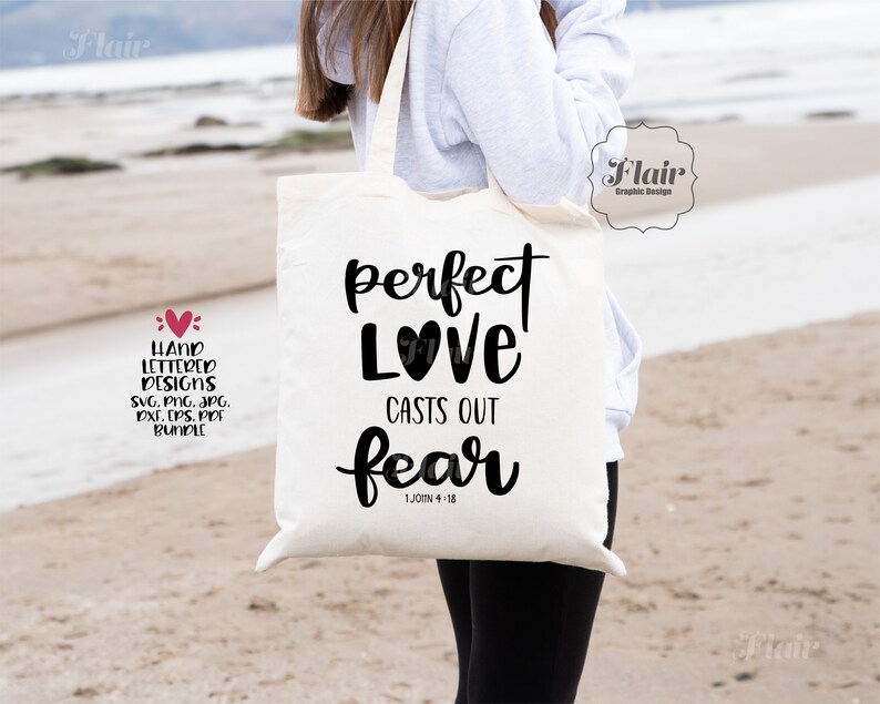 Perfect Love Casts Out Fear SVG PNG DXF Bundle Hand - Etsy