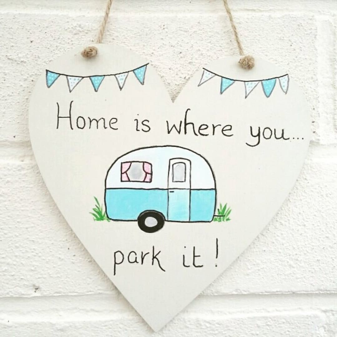 Caravan Gift, Campervan Plaque, Wood Sign Personalised Gift for Her or ...