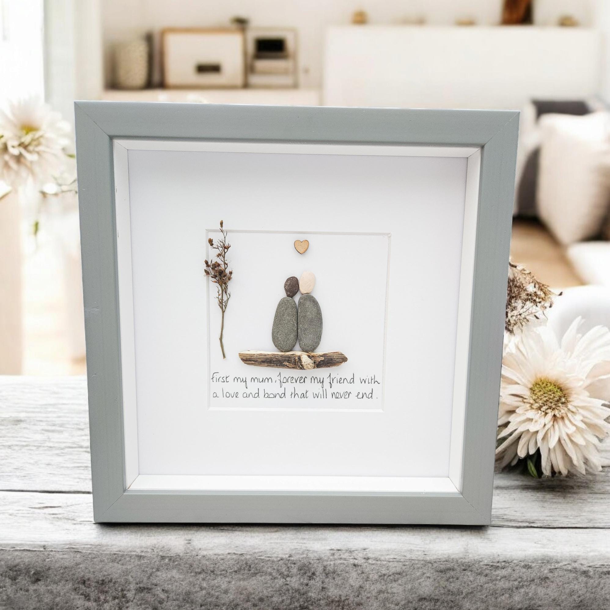 Mum Are Like Stars Framed, Mother Pebble Picture From Daughter Son ...