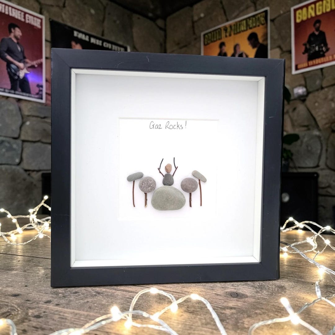 Drummer Personalised Pebble Art | Drummer Gift | Music Lover Gift ...