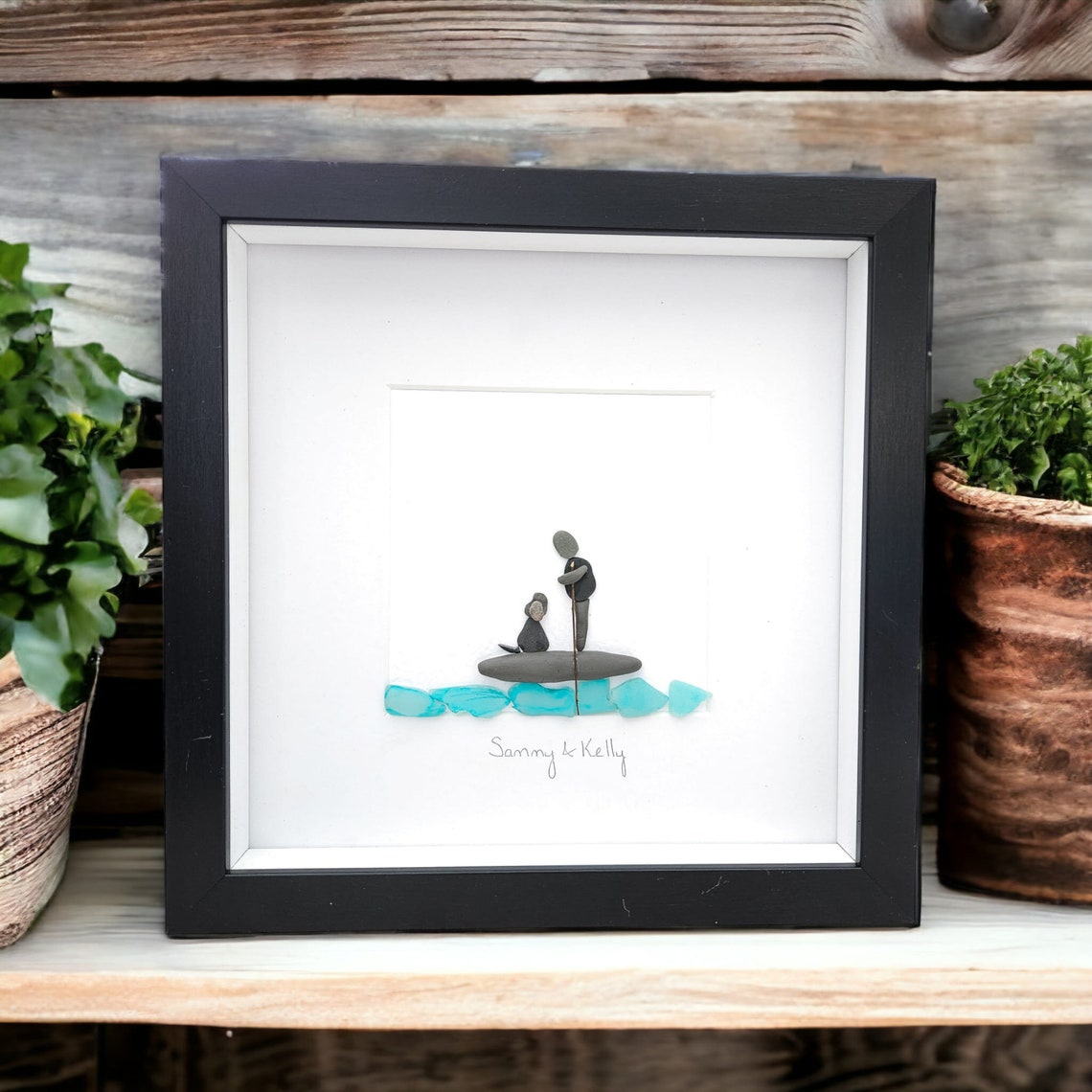 Paddleboard Paddleboarding SUP Art Christmas Gift Framed Personalised ...
