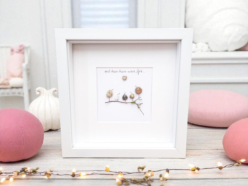 New Baby Gift Family Pebble Picture Personalised, Parents to Be, New ...