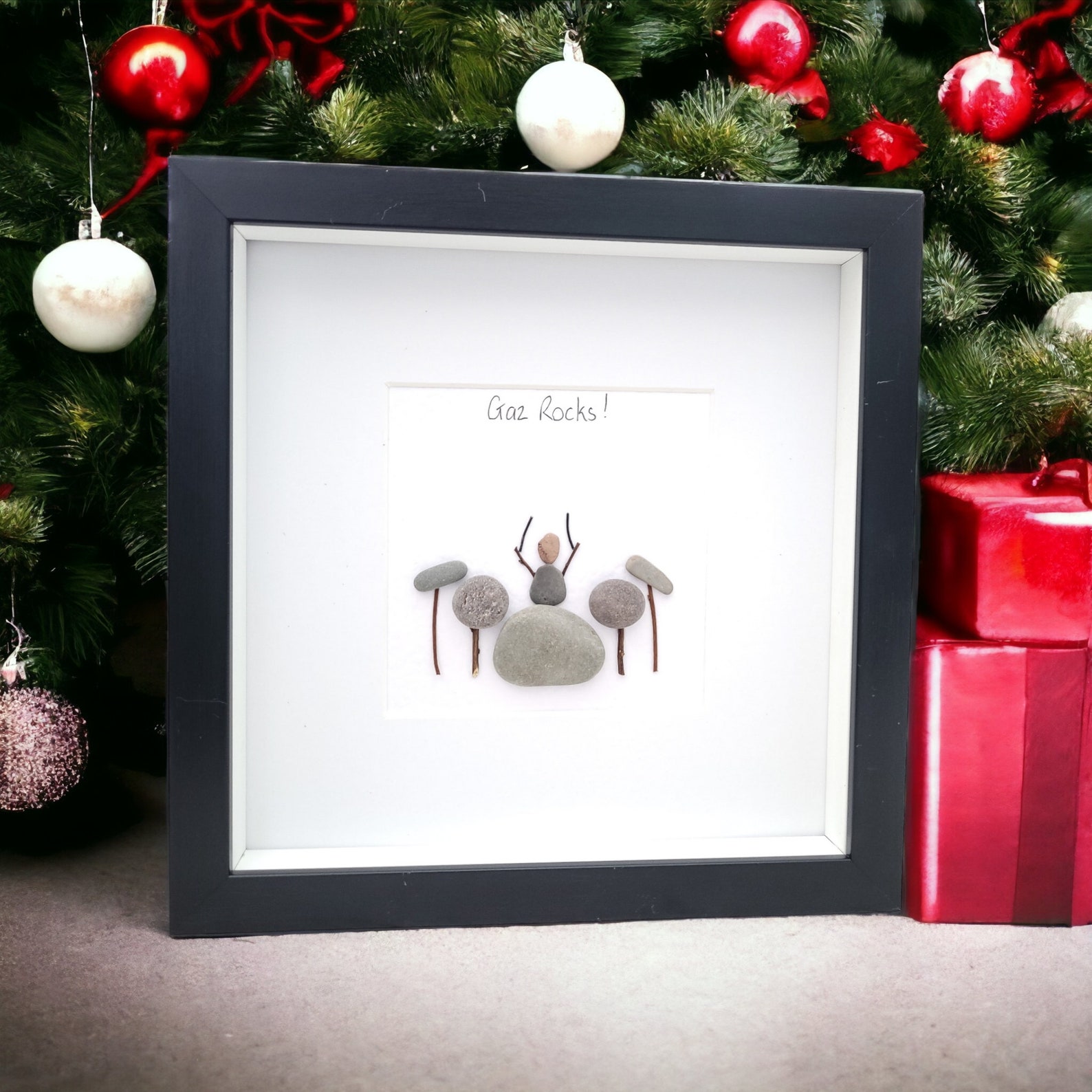 Drummer Personalised Pebble Art | Drummer Gift | Music Lover Gift ...