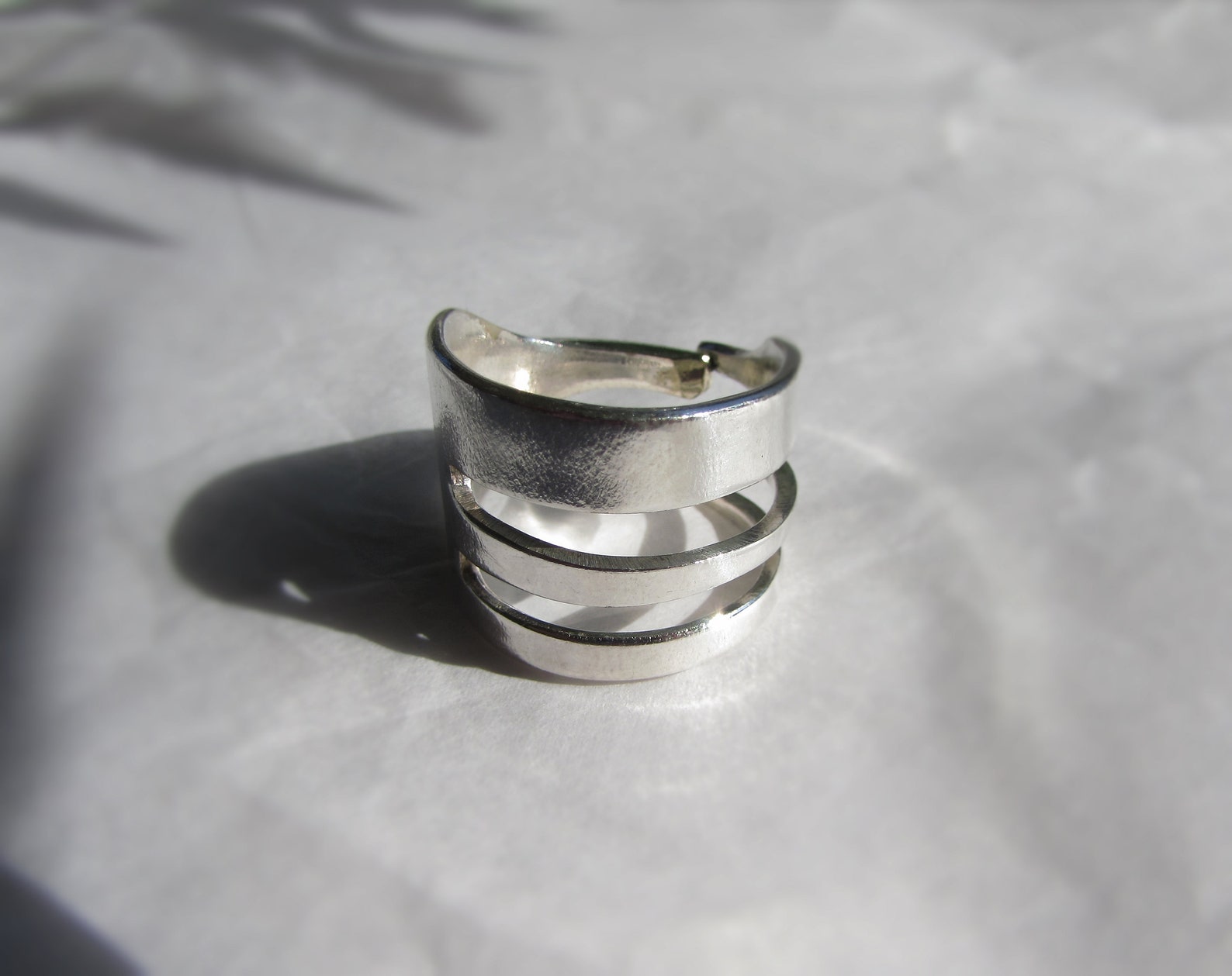 Fork Ring. Three Tine Fork Ring. Ring Made From a Vintage - Etsy