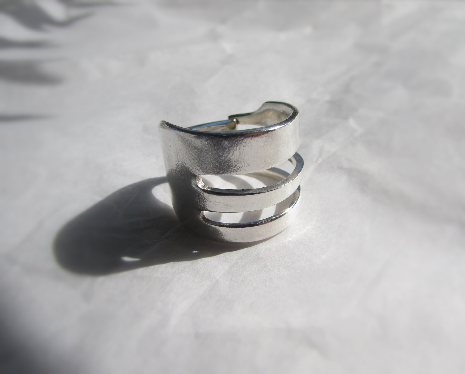 Fork Ring. Three Tine Fork Ring. Ring Made From a Vintage | Etsy