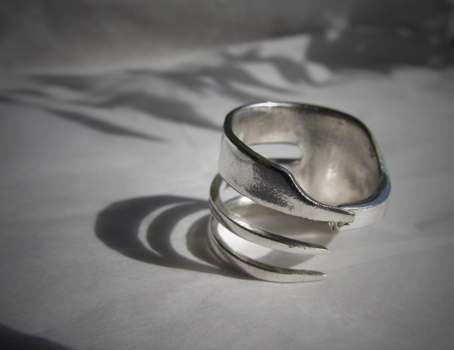 Fork Ring. Three Tine Fork Ring. Ring Made From a Vintage | Etsy