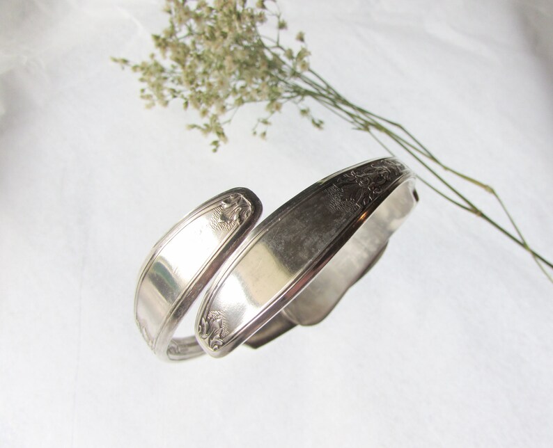 Silverware Cuff. Made from two antique silver plate knives. | Etsy