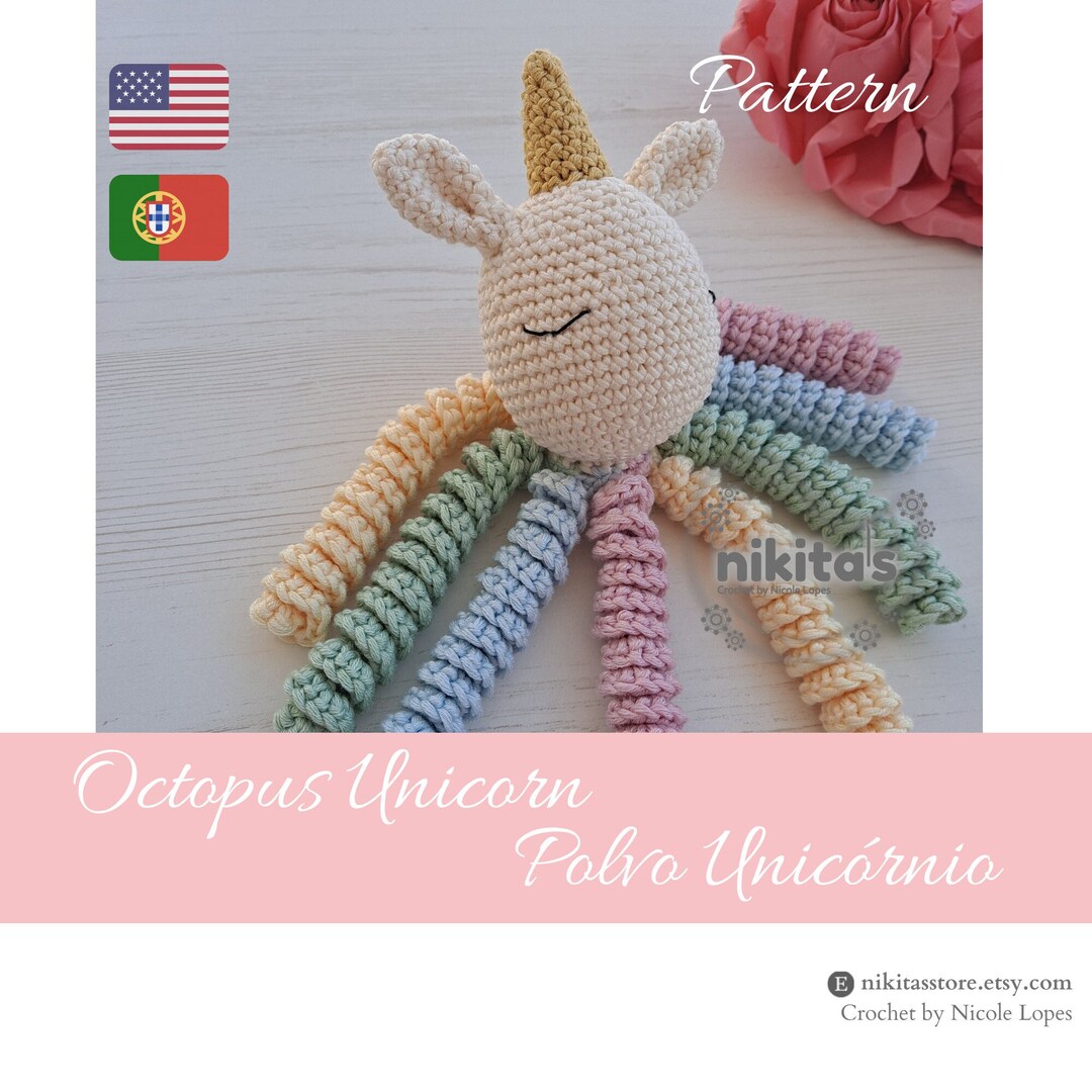 Unicorn - Octopus Amigurumi Pattern *** Digital File *** - Etsy