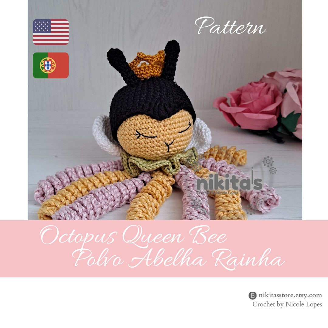 Queen Bee - Octopus Amigurumi Pattern *** Digital File *** - Etsy