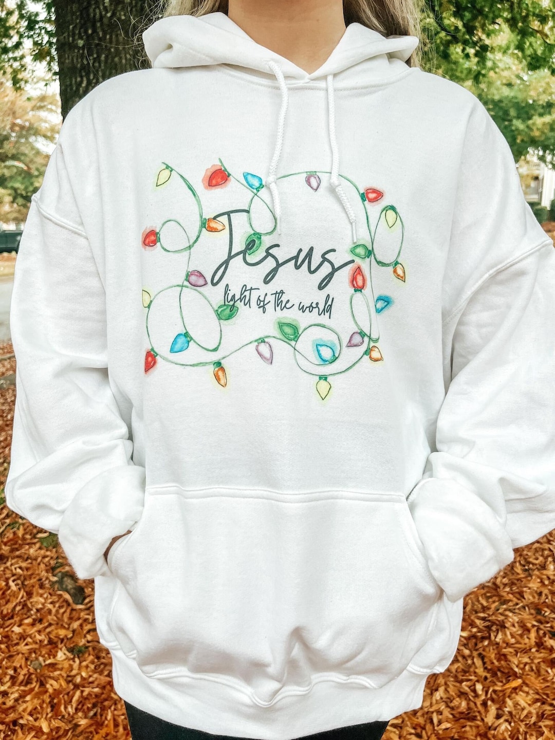 Christian Christmas Lights Hoodie - Etsy