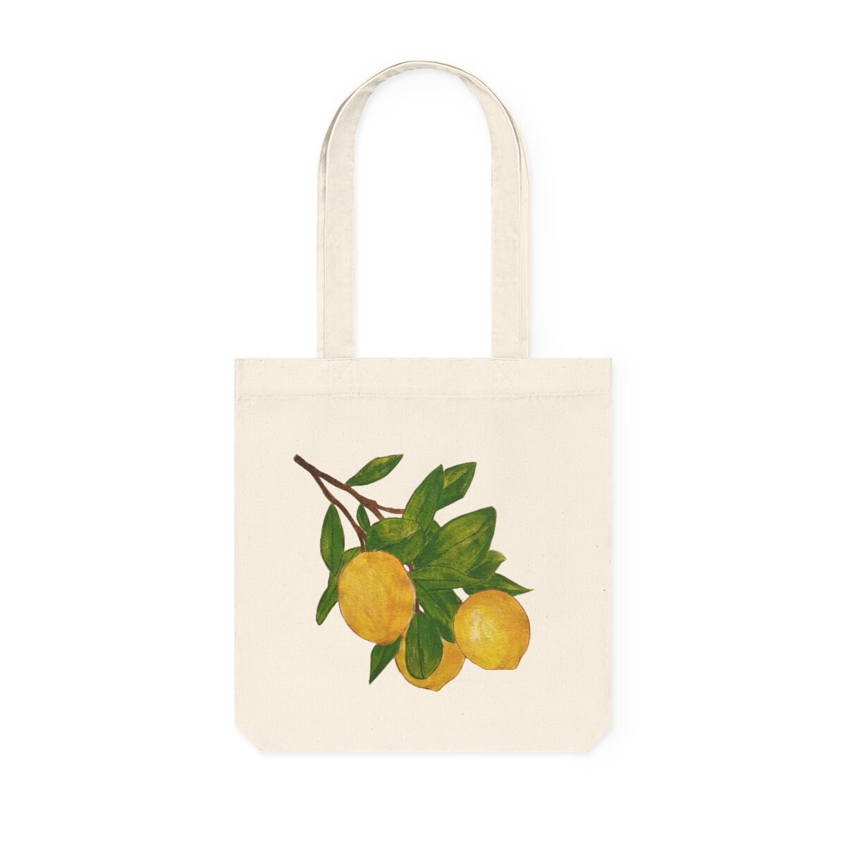 Hand Painted Lemon Tote Bag Handmade Citrus Tote Bag Cute - Etsy