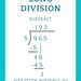 Long Division Posters Classroom Decor Print Laminate - Etsy