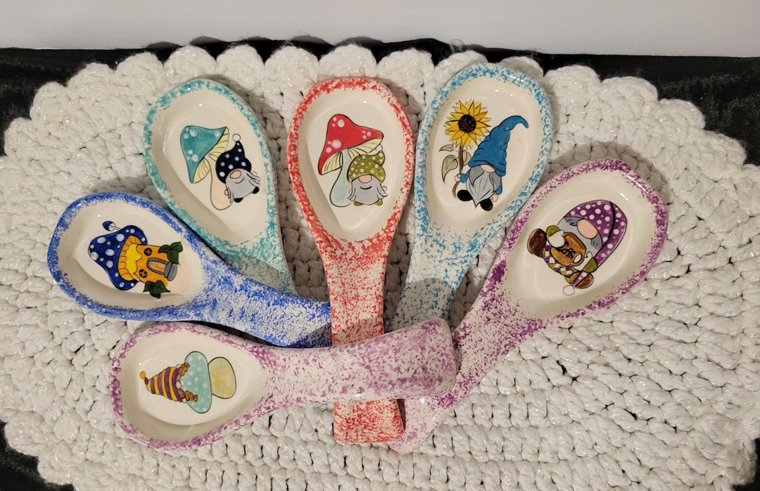 Small Ceramic Spoon Rests - Etsy