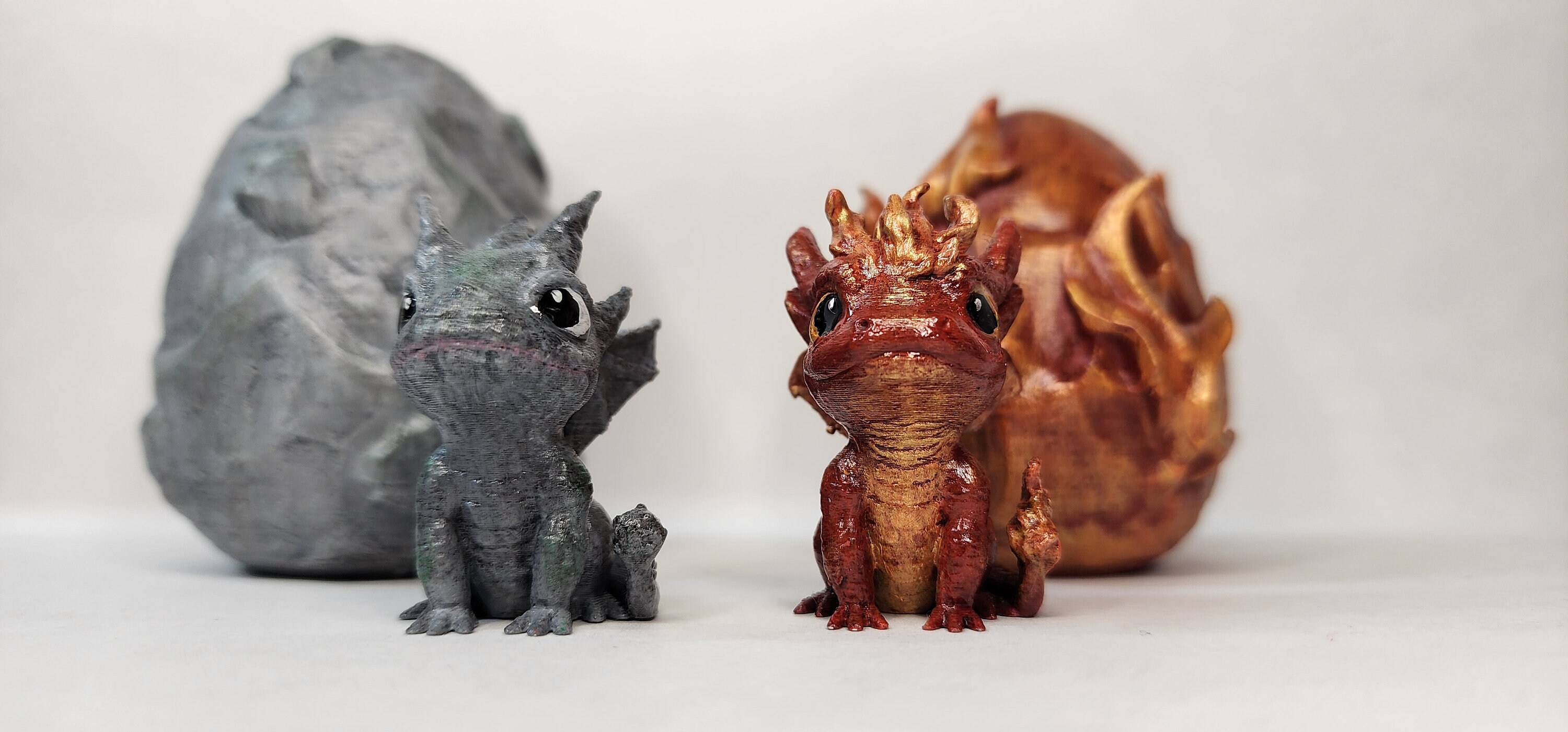 Elemental Hatchlings- Baby Dragons - Dragons /w Eggs - Etsy