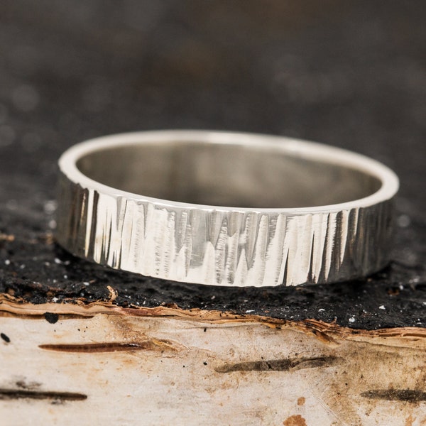 Tree Bark Ring - Etsy