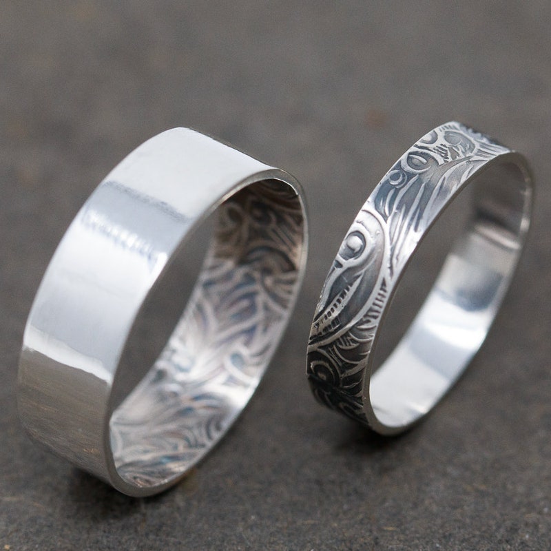 Matching Wedding Bands - Etsy UK